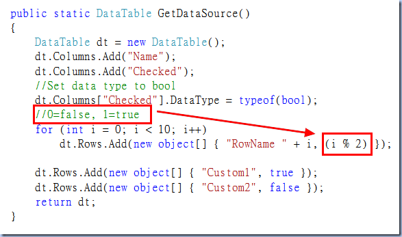 Net碎碎念~ Aspnet 在 Gridview 中繫結 Bool 欄位